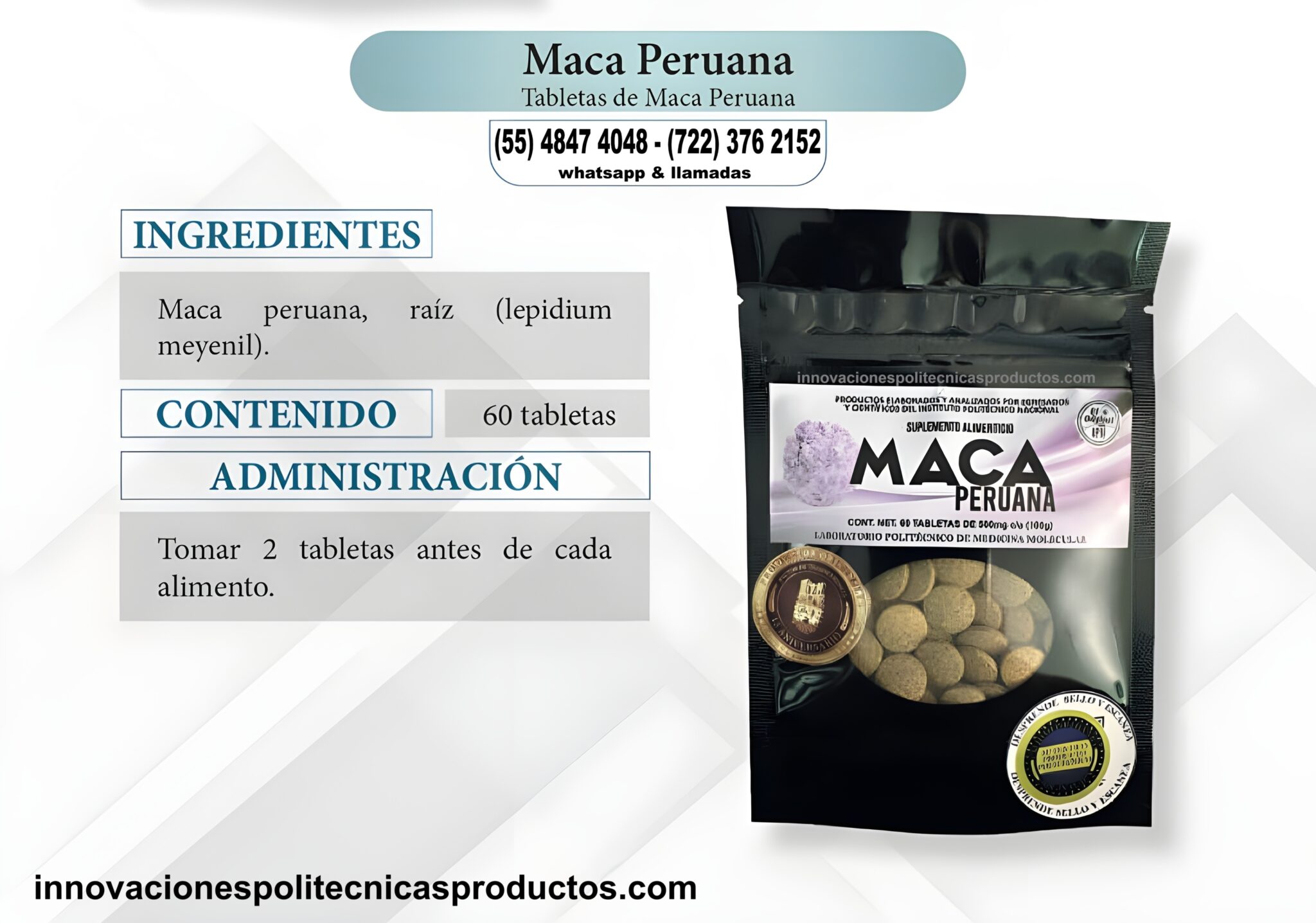 Maca Peruana - INNOVACIONES POLITECNICAS